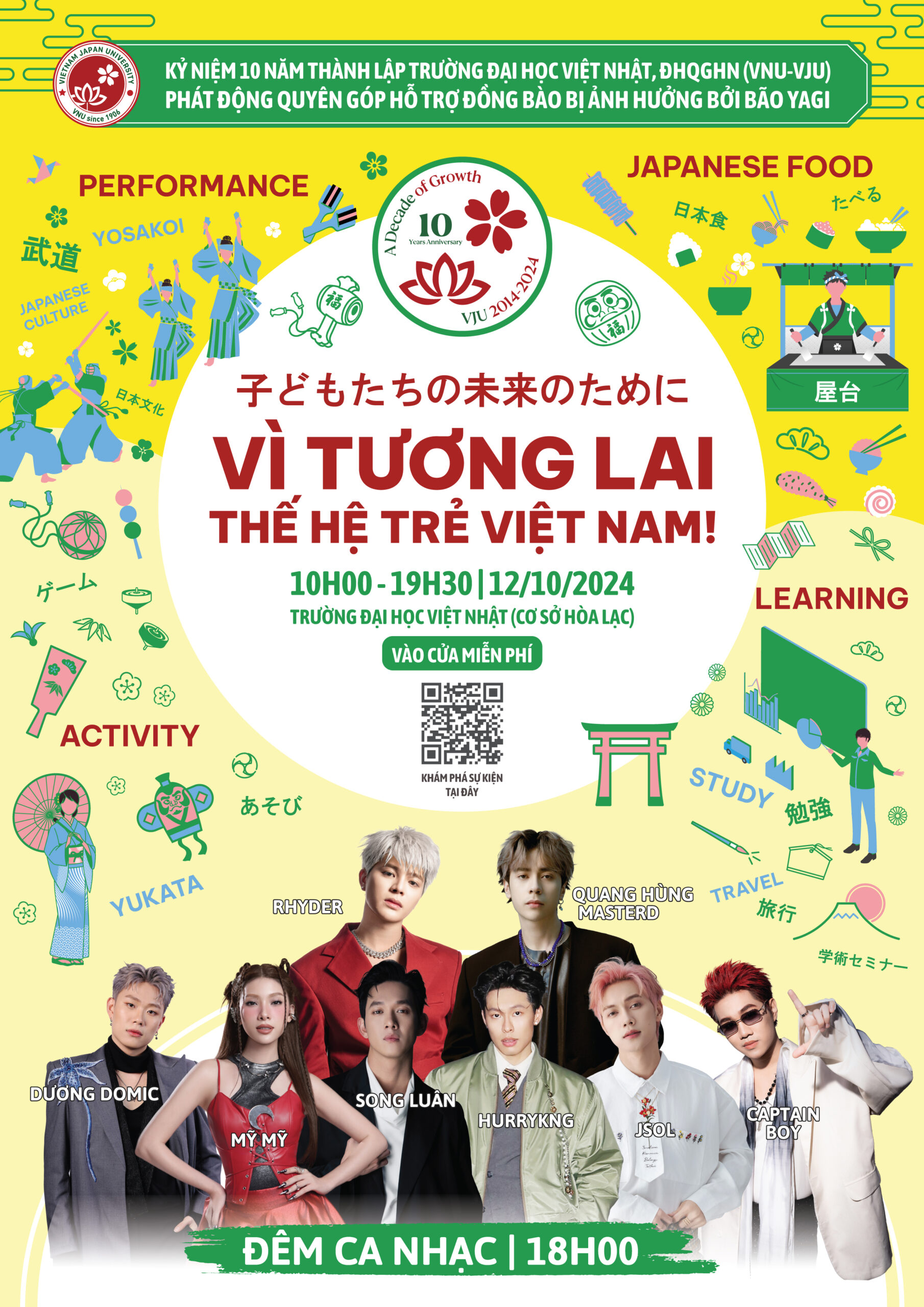 Lễ kỷ niệm 10 năm thành lập Trường Đại học Việt Nhật – ĐHQGHN (VNU-VJU ...